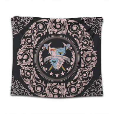 Gamma Phi Delta Tapestry Royal Floral Frame