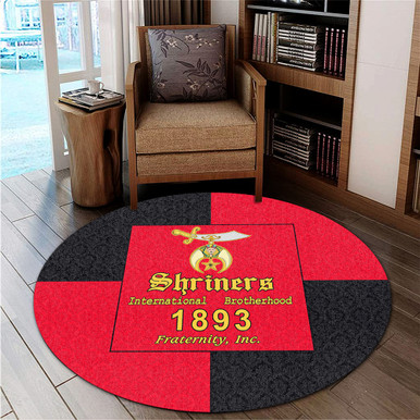 Shriners Round Rug Haft Concept Style