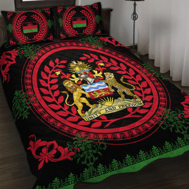 Malawi Quilt Bed Set Floral Circle