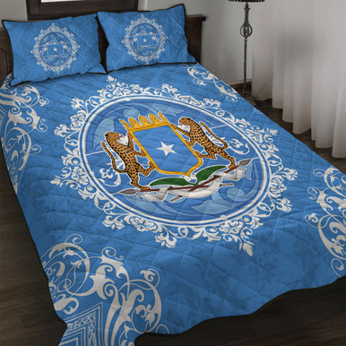Somalia Quilt Bed Set Floral Frame