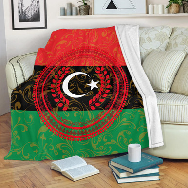 Libya Blanket Pan Africa With Coat Of Arms