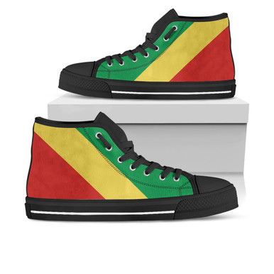 Republic of the Congo High Top Shoes Original Flag