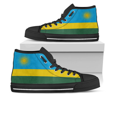 Rwanda High Top Shoes Original Flag