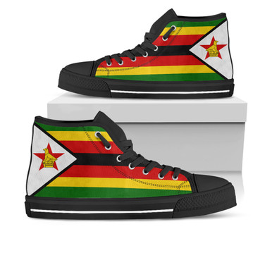 Zimbabwe High Top Shoes Original Flag