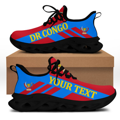 Democratic Republic Of The Congo Clunky Shoes Custom Stripe Style