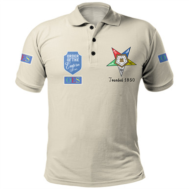 Order of the Eastern Star Polo Shirt OES Worldwide Sisterhood