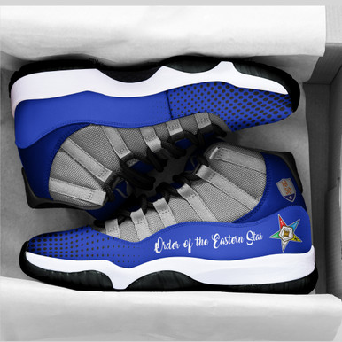 Order of the Eastern Star High Top Basketball Shoes J 11 Masonic