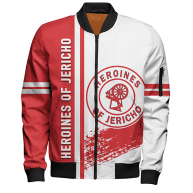 Heroines of Jericho Zipper Bomber Jacket Quater Style