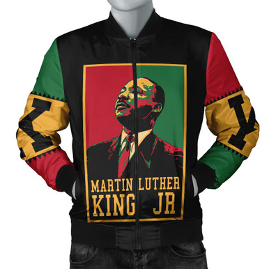 Black History Bomber Jacket Martin Luther King Retro