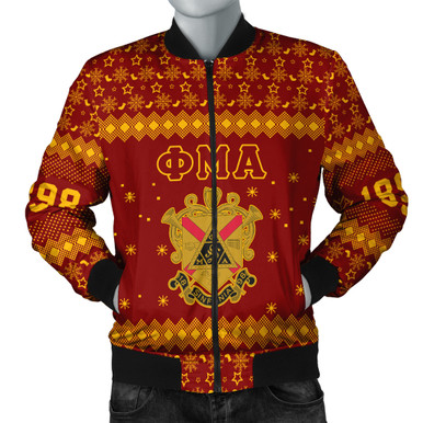 Phi Mu Alpha Sinfonia Bomber Jacket Christmas Mascot Greek Life