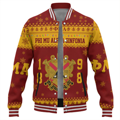 Phi Mu Alpha Sinfonia Baseball Jacket Christmas Style Pattern