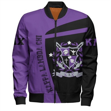Kappa Lambda Chi Zipper Bomber Jacket Sport Style