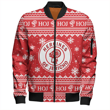 Heroines of Jericho Zipper Bomber Jacket Christmas