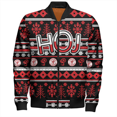 Heroines of Jericho Zipper Bomber Jacket Christmas Style Grunge