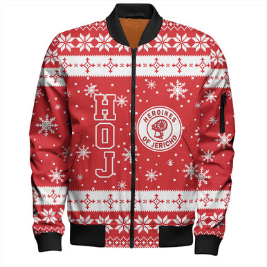 Heroines of Jericho Zipper Bomber Jacket Christmas Greek Life