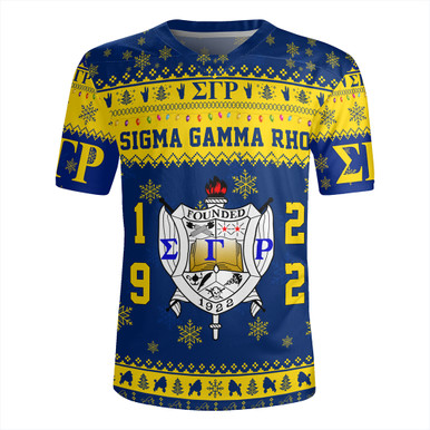Sigma Gamma Rho Rugby Jersey Christmas Style Pattern