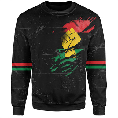Pan-African Sweatshirt Black Power Flag