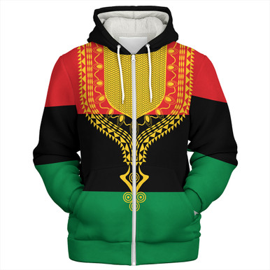Pan-African Sherpa Hoodie Pan African Dashiki