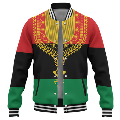 Pan-African Baseball Jacket Pan African Dashiki