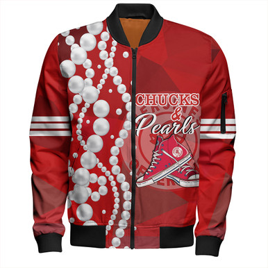 Heroines of Jericho Zipper Bomber Jacket Chuck And Pearl