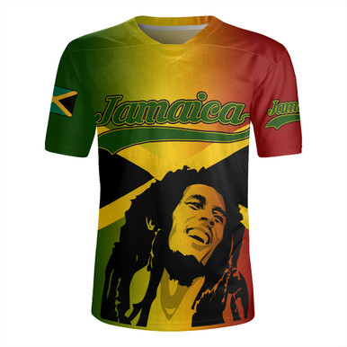 Jamaica Rugby Jersey Bobmarley Reggae