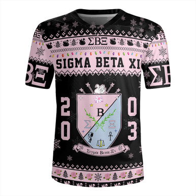 Sigma Beta Xi Rugby Jersey Christmas Style Pattern