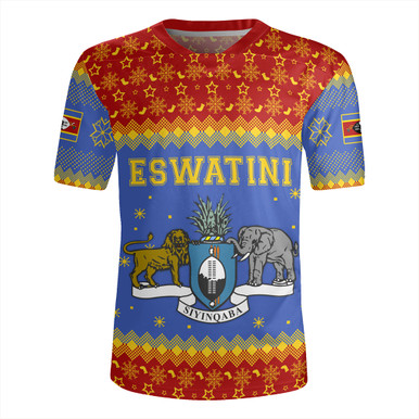 Eswatini Rugby Jersey Christmas Coat of Arms