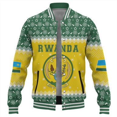 Rwanda Baseball Jacket Christmas Coat of Arms