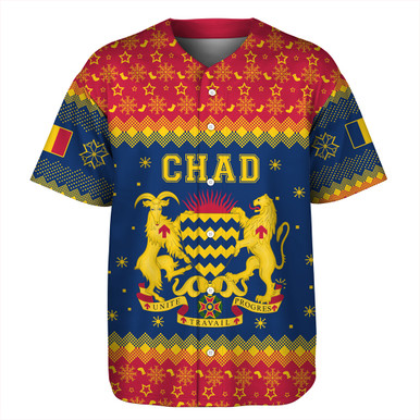 Chad Baseball Shirt Christmas Coat of Arms