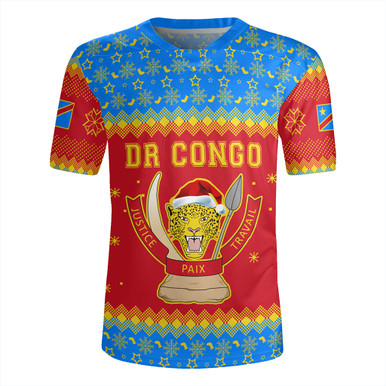 Democratic Republic Of The Congo Rugby Jersey Christmas Coat of Arms