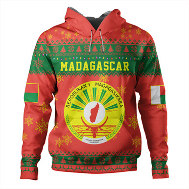 Madagascar Hoodie Christmas Style Pattern