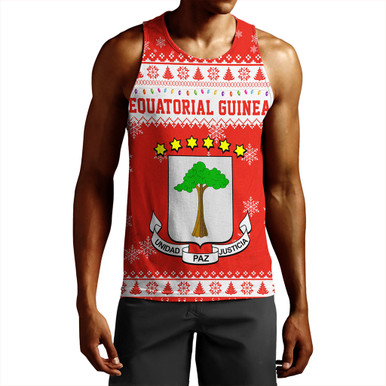 Equatorial Guinea Tank Top Christmas Style Pattern