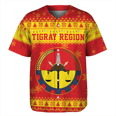 Tigray Baseball Shirt Christmas Style Pattern