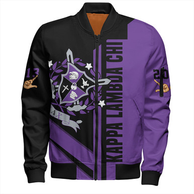 Kappa Lambda Chi Zipper Bomber Jacket Half Concept