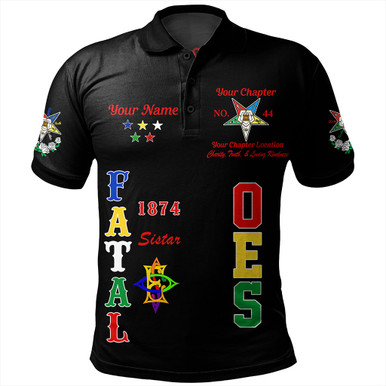 Order of the Eastern Star Polo Shirt Custom OES Sistar Walking