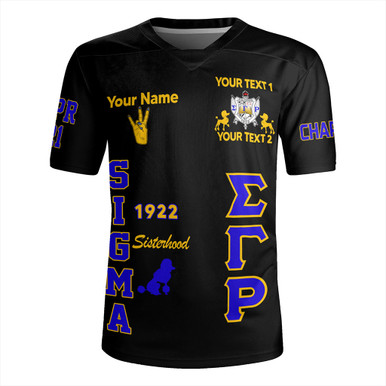 Sigma Gamma Rho Rugby Jersey Custom 1922 Sisterhood Sorority