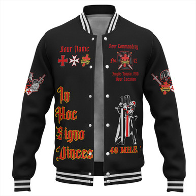 Prince Hall York Rite Baseball Jacket Custom Knight Templar PHA