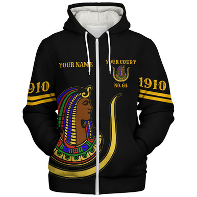 Prince Hall Shriners Sherpa Hoodie Custom DOI Daughter of Isis Style