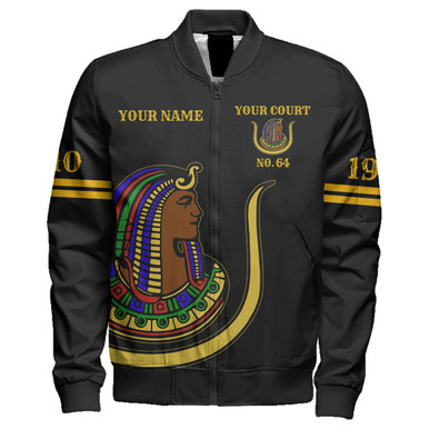 Prince Hall Shriners Zipper Bomber Jacket Custom DOI Daughter of Isis Style