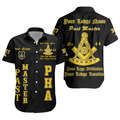 Prince Hall Freemasonry Short Sleeve Shirt Custom PHA Past Master
