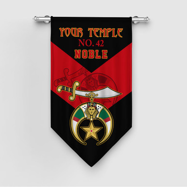 Prince Hall Shriners Gonfalon Custom Mystic Shrine AEAONMS