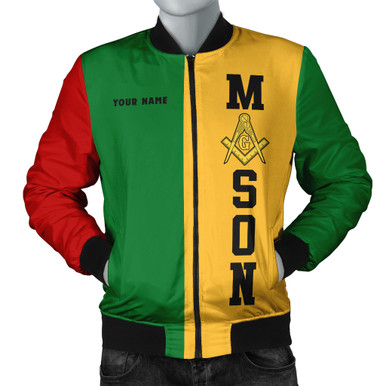 Prince Hall Freemasonry Bomber Jacket Custom PHA Pan Africa Half Style
