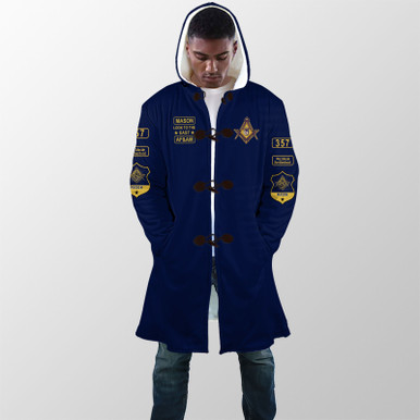 Prince Hall Freemasonry Hooded Fleece Coat Freemasonry Brotherhood Masonic