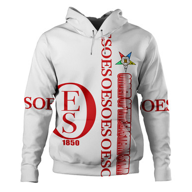 Order of the Eastern Star Hoodie White OES Style