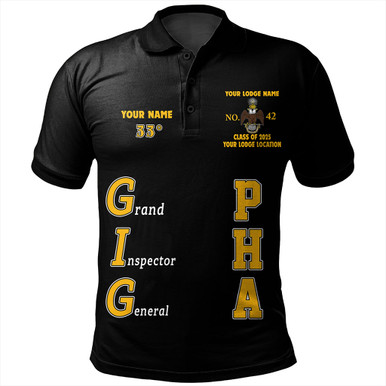 Prince Hall Scottish Rite Polo Shirt Custom Grand Inspector General ...