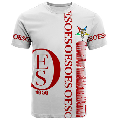Order of the Eastern Star T-Shirt White OES Style