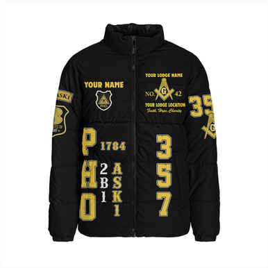 Prince Hall Freemasonry Padded Jacket Custom Prince Hall Origin