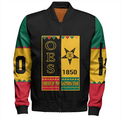 Order of the Eastern Star Zipper Bomber Jacket Black History Month