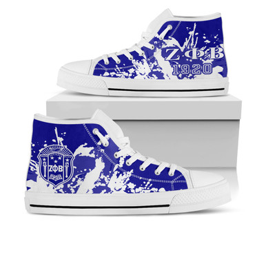Zeta Phi Beta High Top Shoes Spain Style