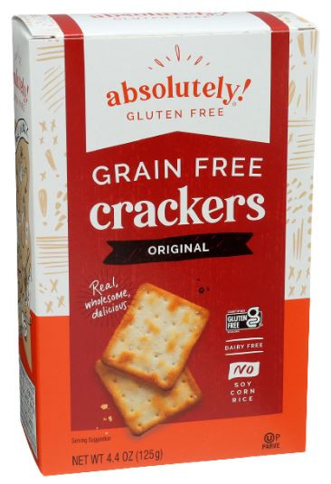 Absolutely Gluten Free Original Grain Free Crackers, 4.4 oz. | The ...